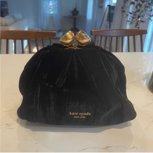 kate spade | Bags | Kate Spade Velvet Kiss Lock Clutch Bag | Poshmark